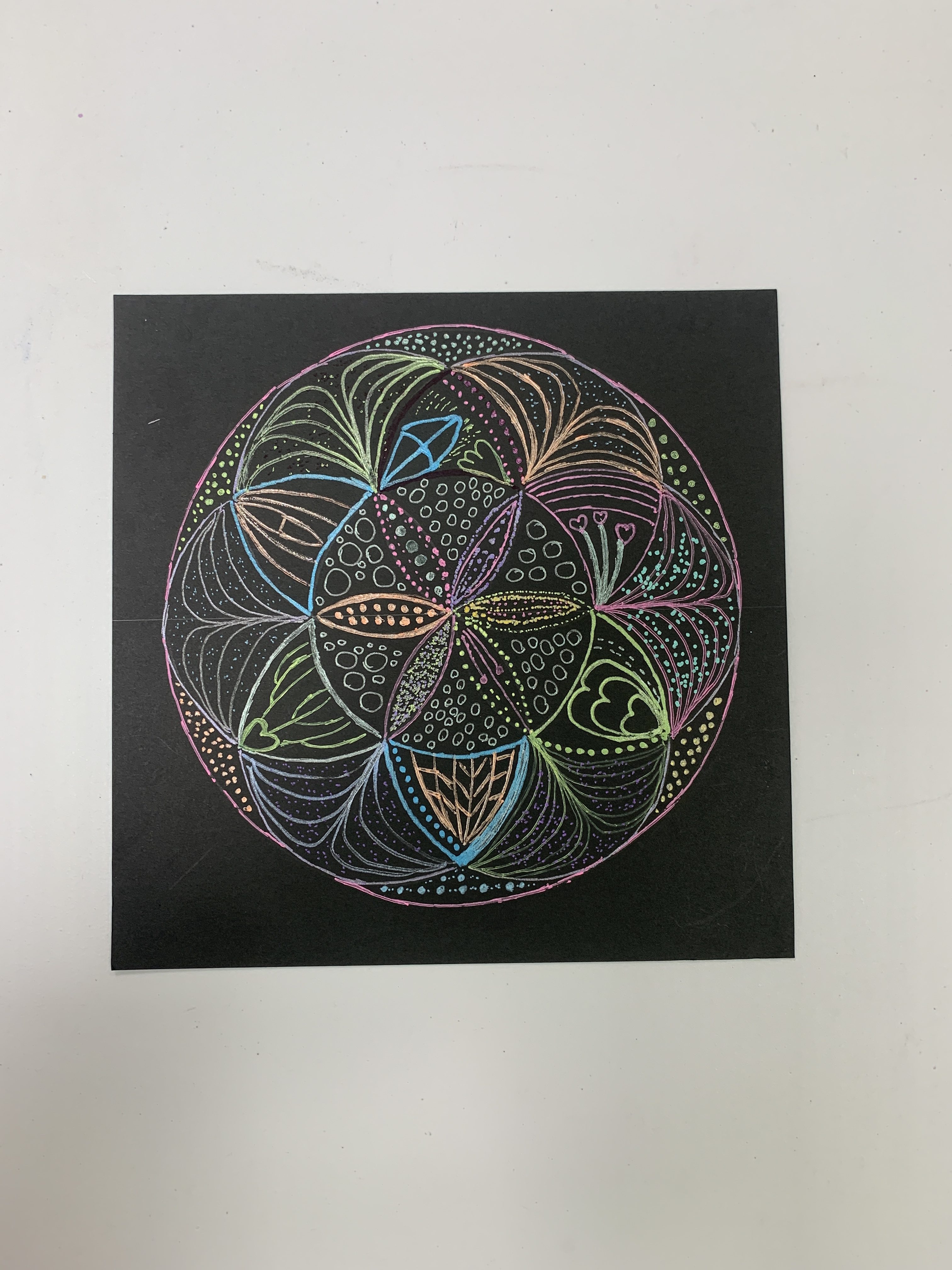 黑紙點描曼陀羅：提升心靈的藝術體驗 | 癒報 Healpy Post